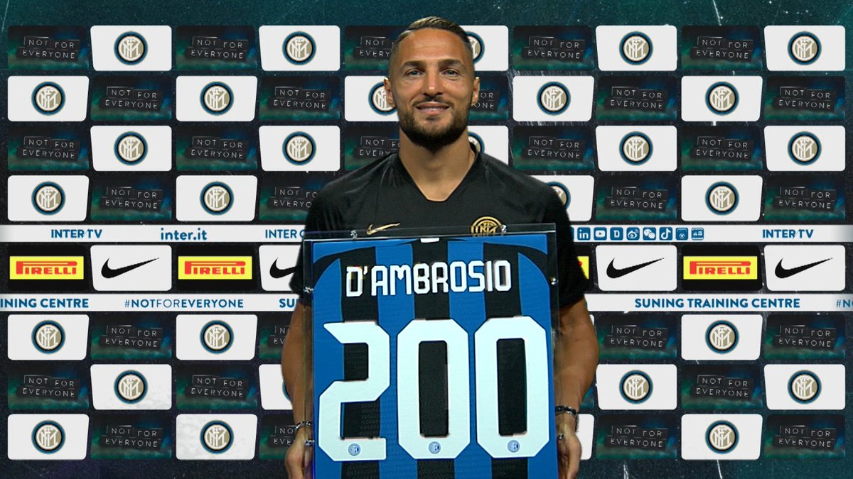 [Inter Official] Danilo D'Ambrosio has now reached the milestone of 200 ...