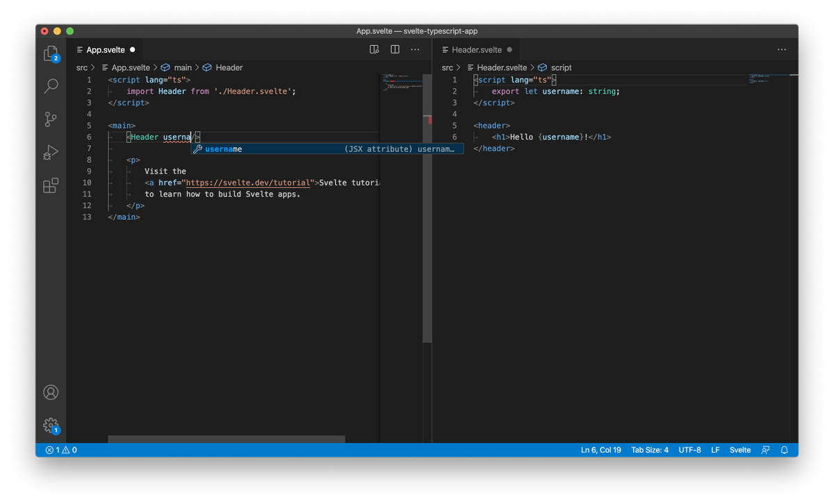 Svelte On Twitter Needless To Say You Get Realtime Typechecking