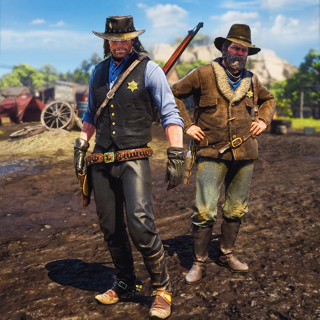 VOOWG on Twitter: "John Marston as Valentine's Sheriff and Uncle as the Deputy. When the Circus ...