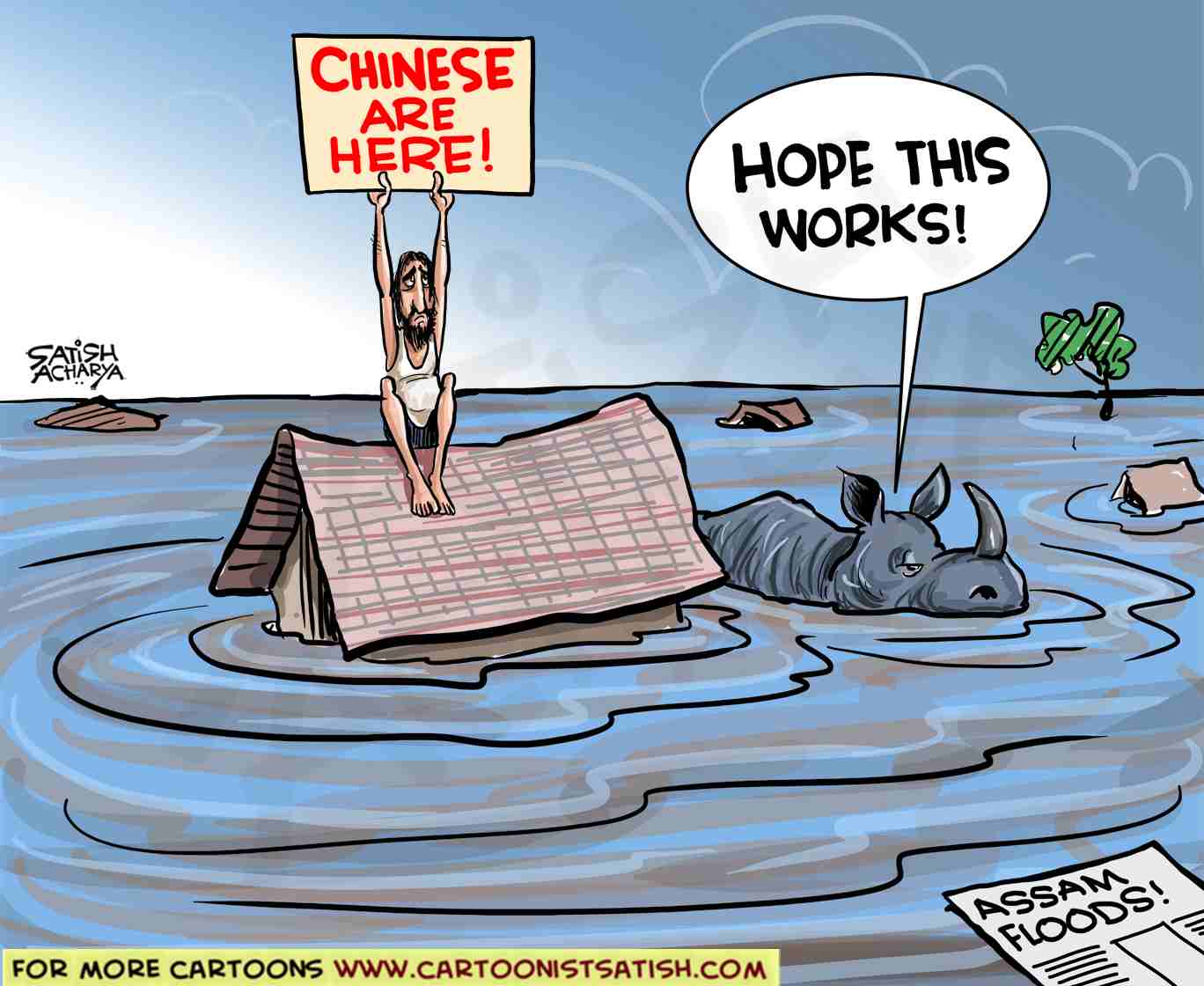Funny Flood Cartoon