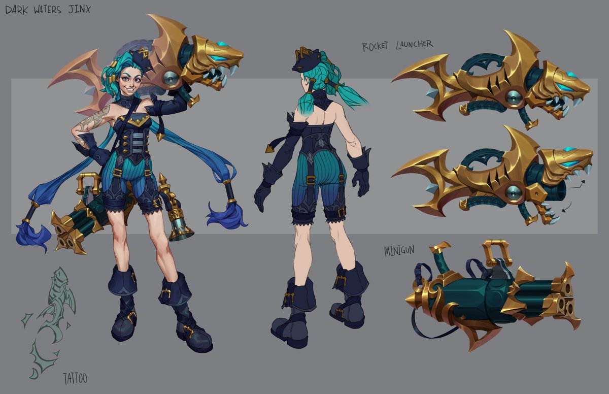 Dark waters Jinx concept by Ian Su : r/leagueofjinx