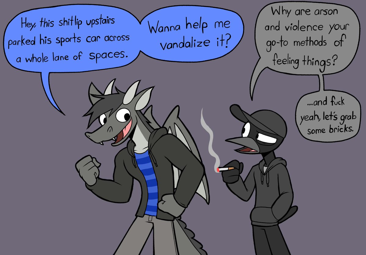 「mischievous boyz comm for @That_Damn_Crow 」☠️ HAPPY ☠️の漫画