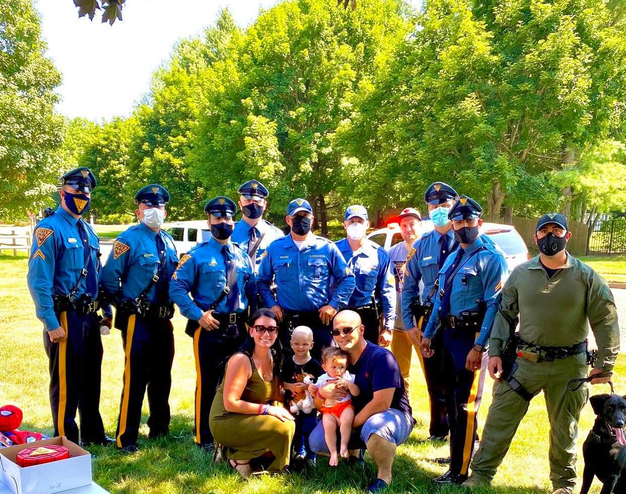Njsp State Police On Twitter Troopers Show Support For A Brave