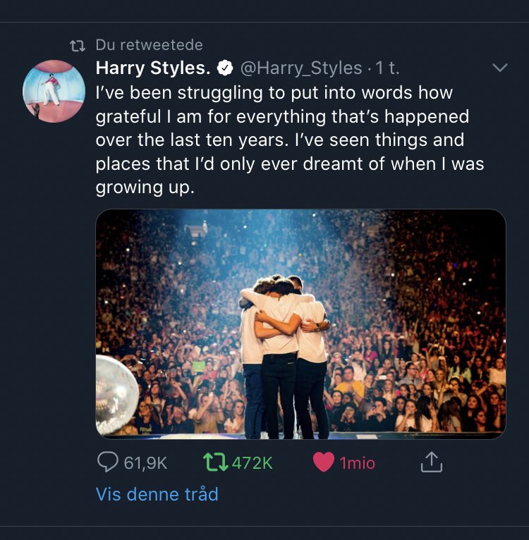 Harry Styles Tweets On Twitter