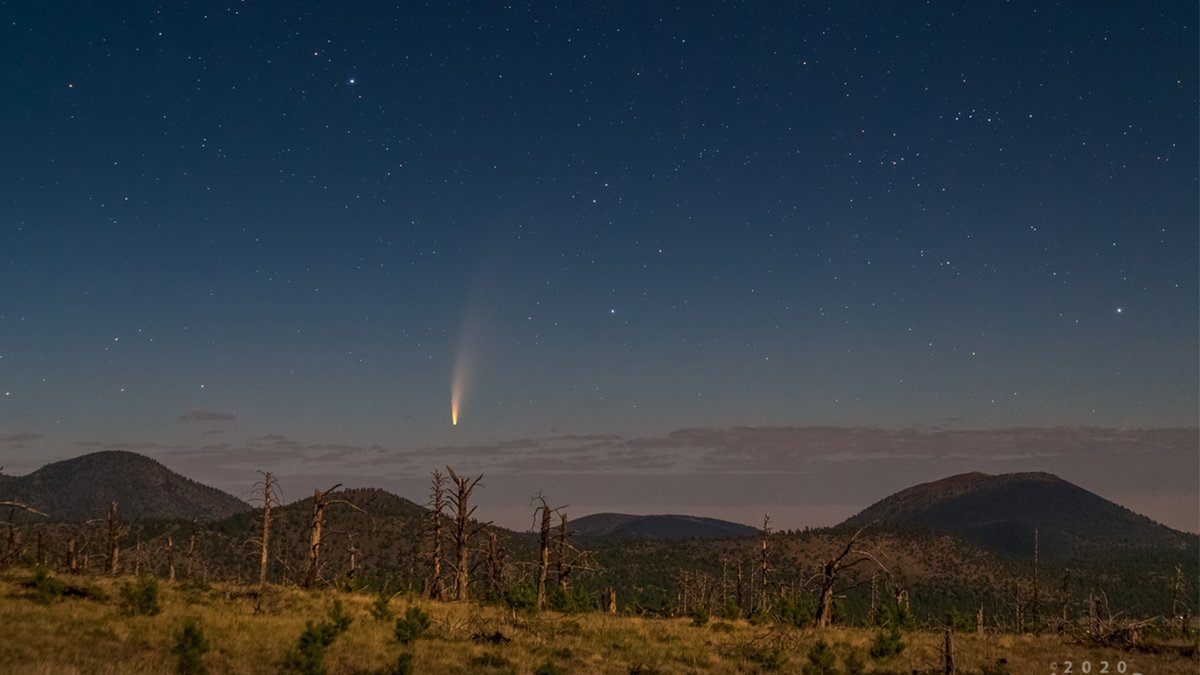 يتوقع أن تكون الليلة هي الفرصة الأخيرة لرؤية مذنب نيووايز بالعين ...