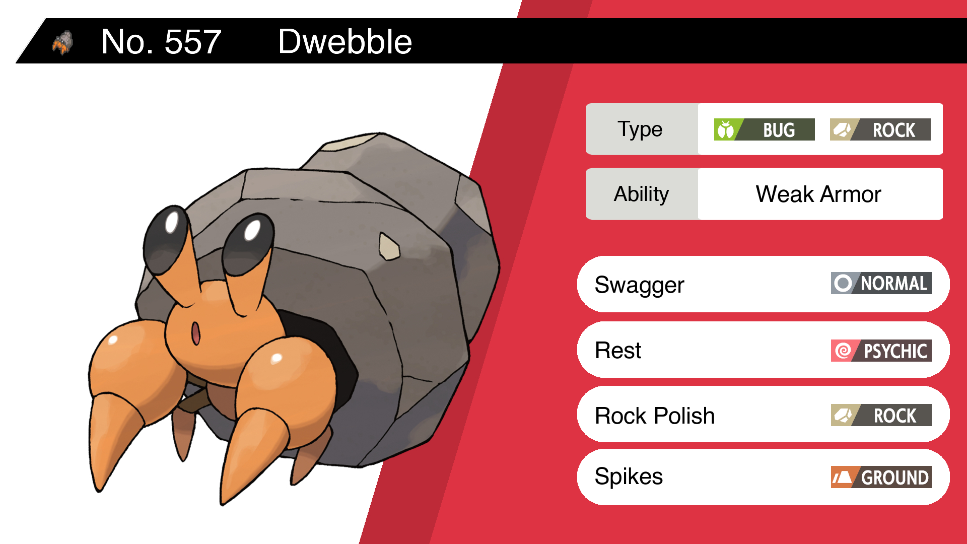 Pokemon Dwebble Evolution