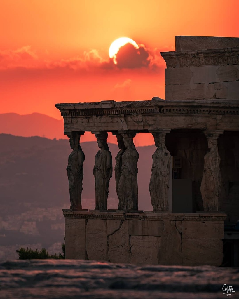 Acropolis At Sunset