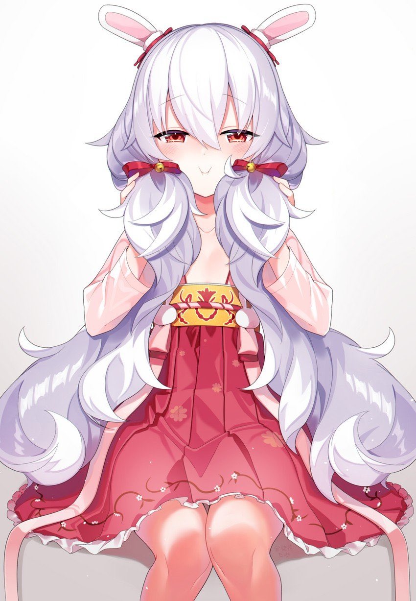 White Rabbit Anime Girl