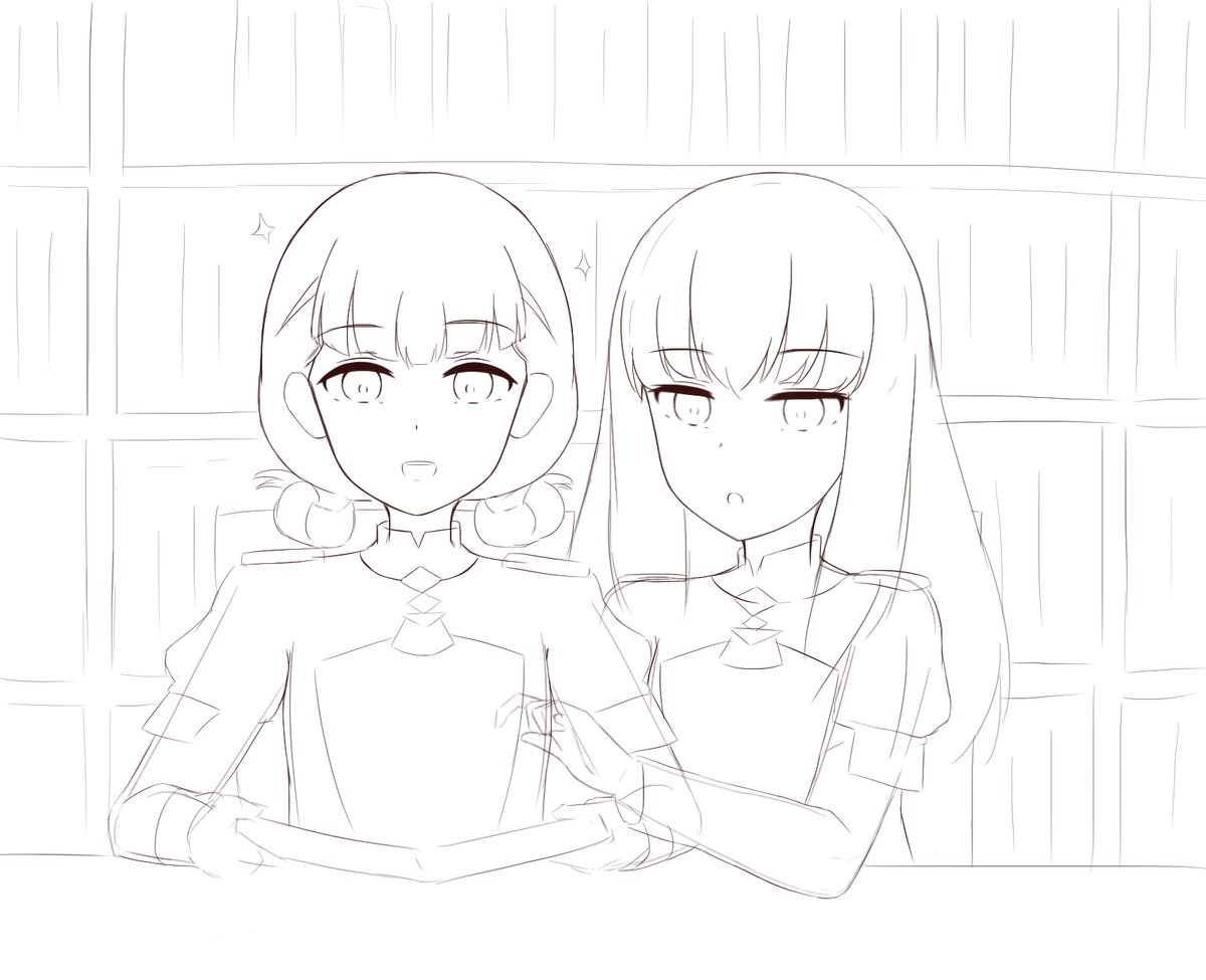 「annette and lys sketch wip 」Chiruの漫画