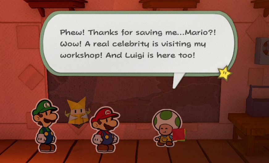 Paper Luigi Standing