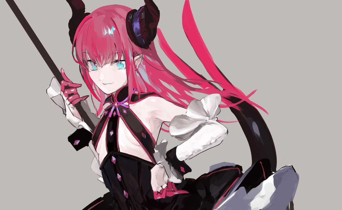 null ,悪魔ランサー ,null 「らくがき #エリザベート・バートリー(Fate) 」|よる60のイラスト