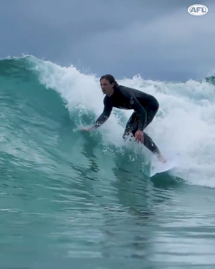 "It's always good to see other athletes jump on surf boards, you never ...