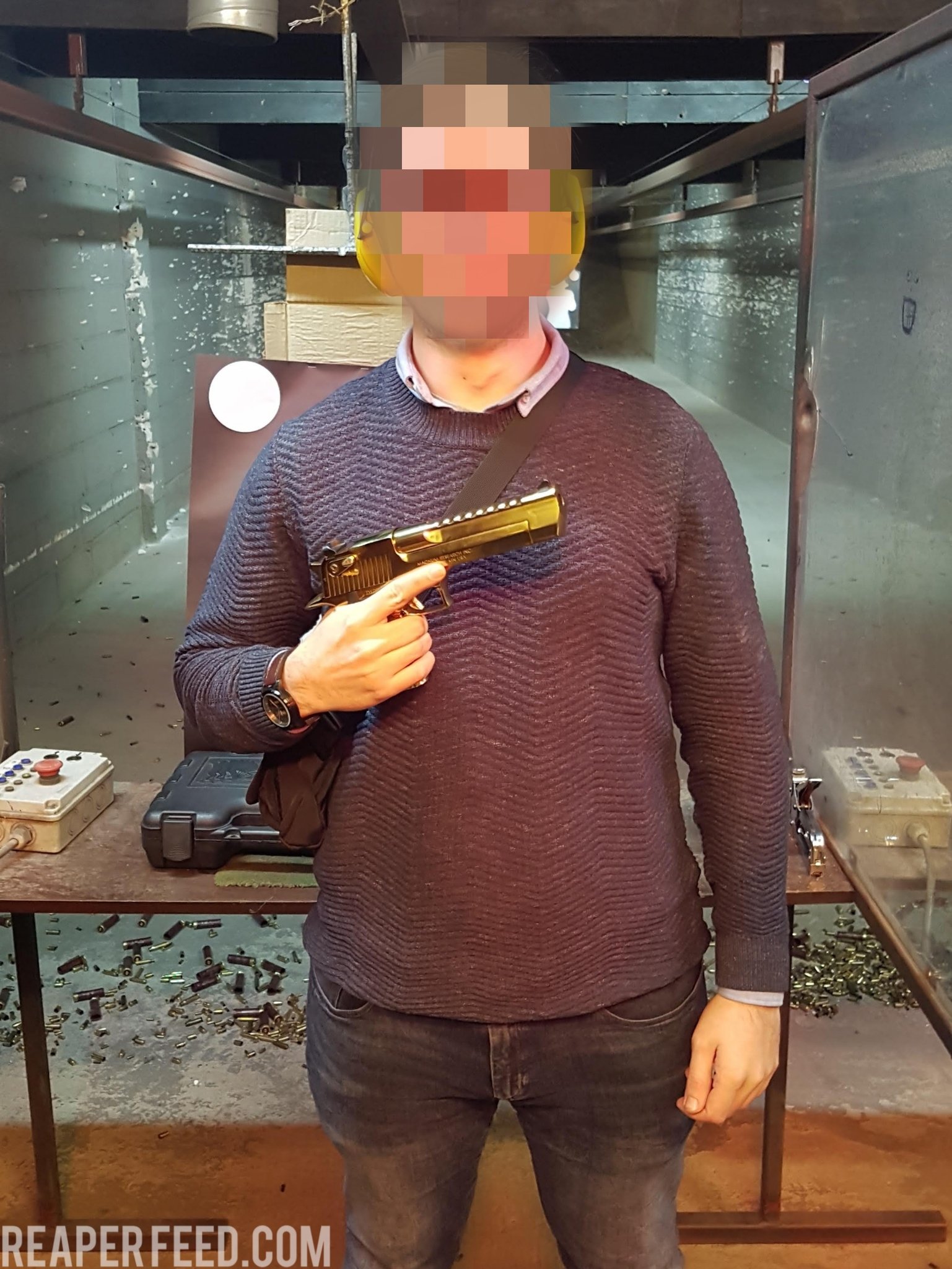 Holding Desert Eagle