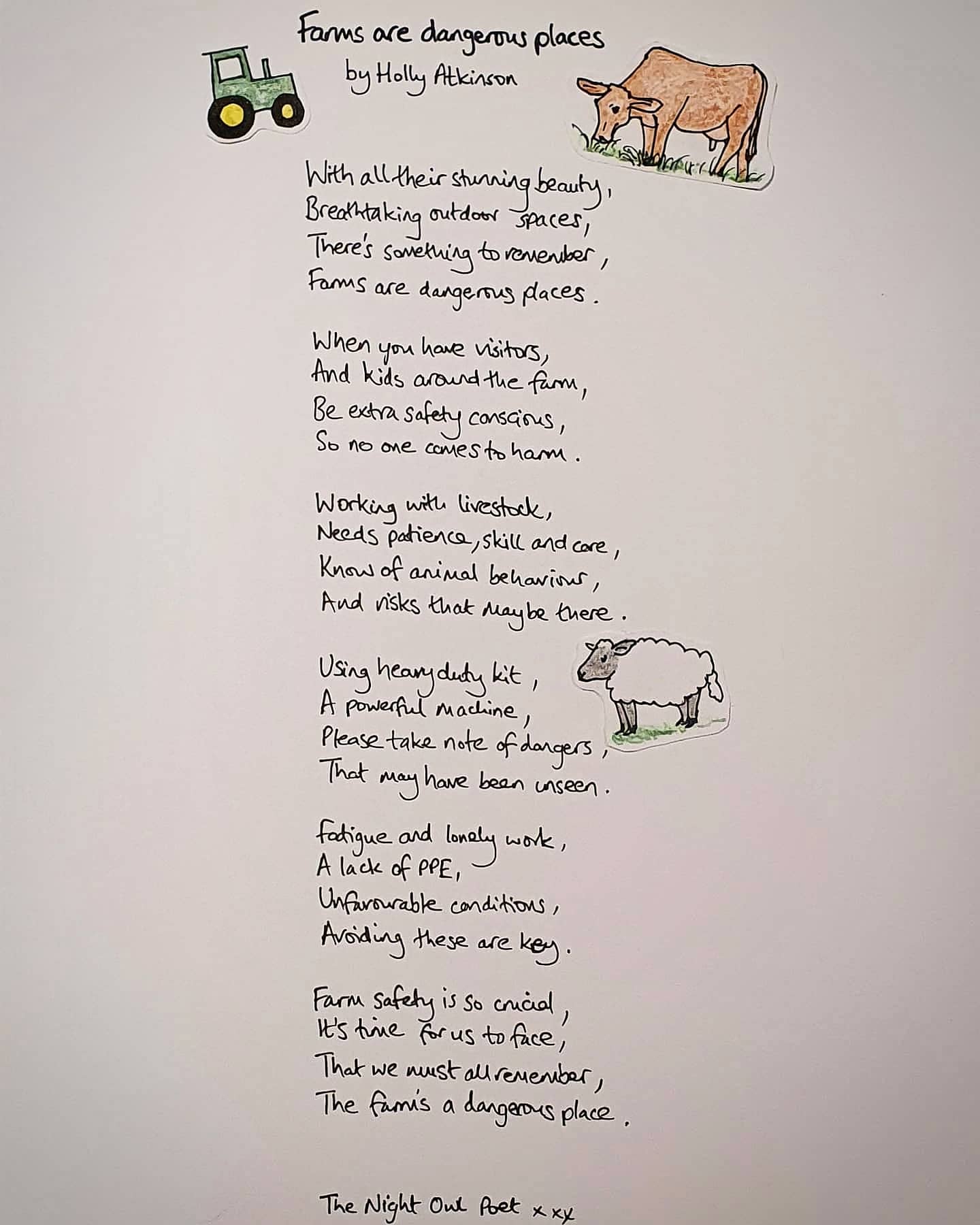 The Night Owl Poet on Twitter: "(2/2) Being a farmer's wife, a mum to a ...