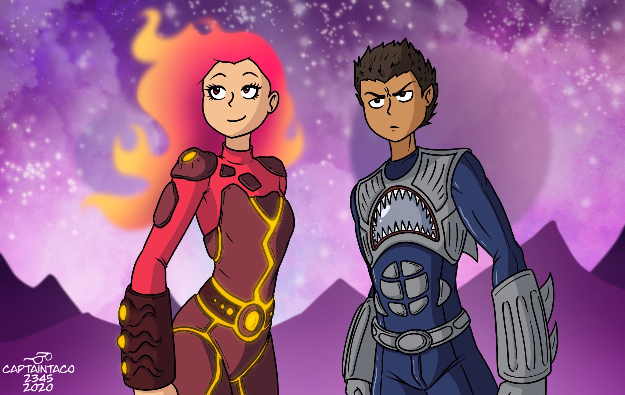 Sharkboy And Lavagirl Drawing