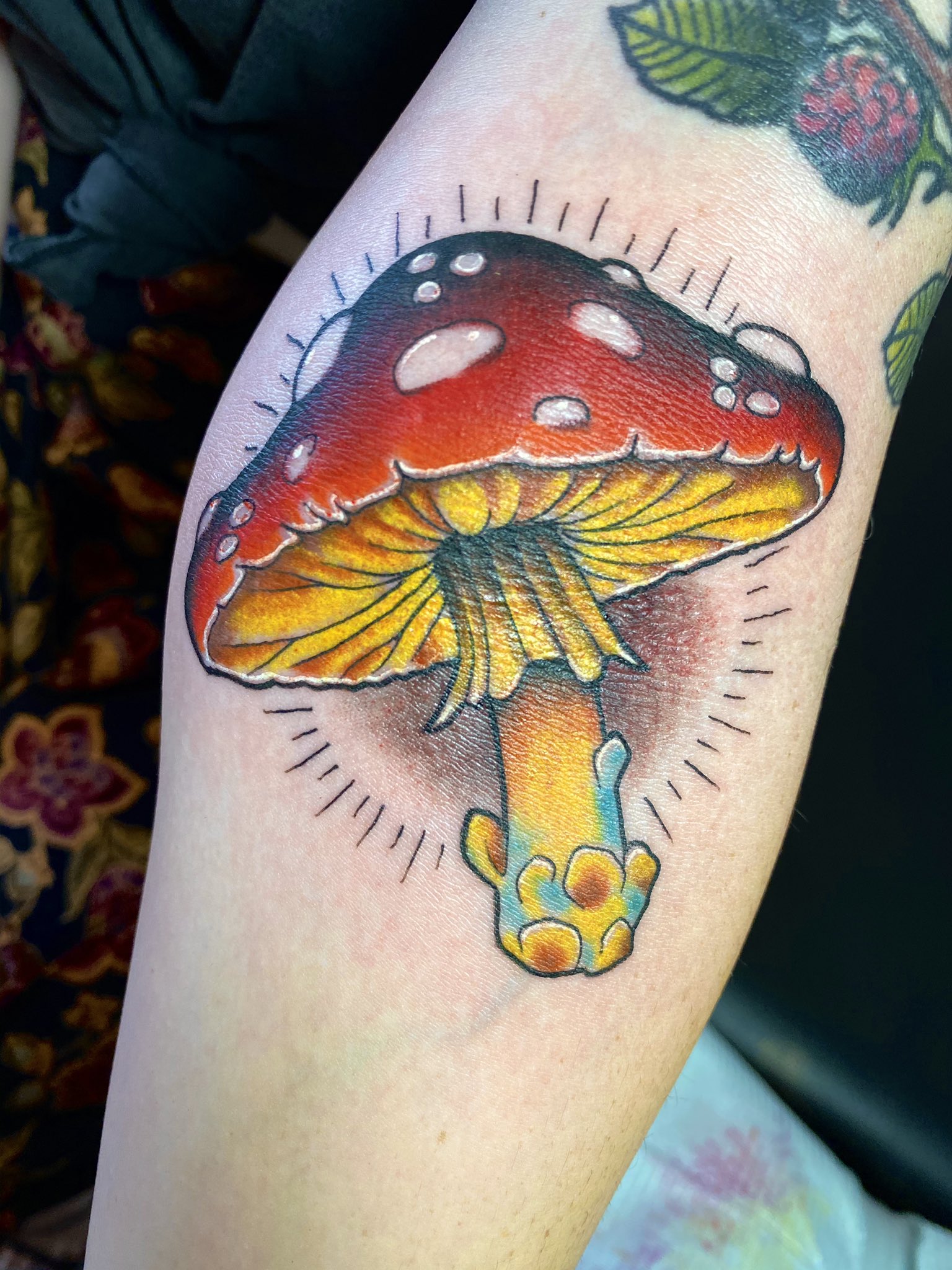 Psychedelic Mushroom Tattoo