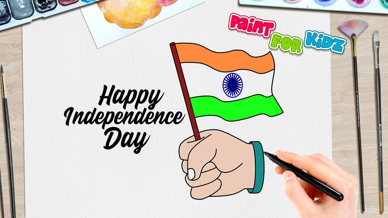 Drawing For Kids On Independence Day