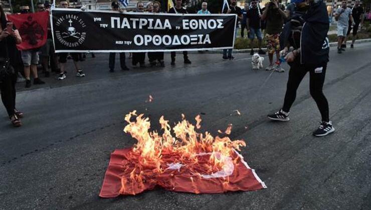 Turkey Flag On Fire