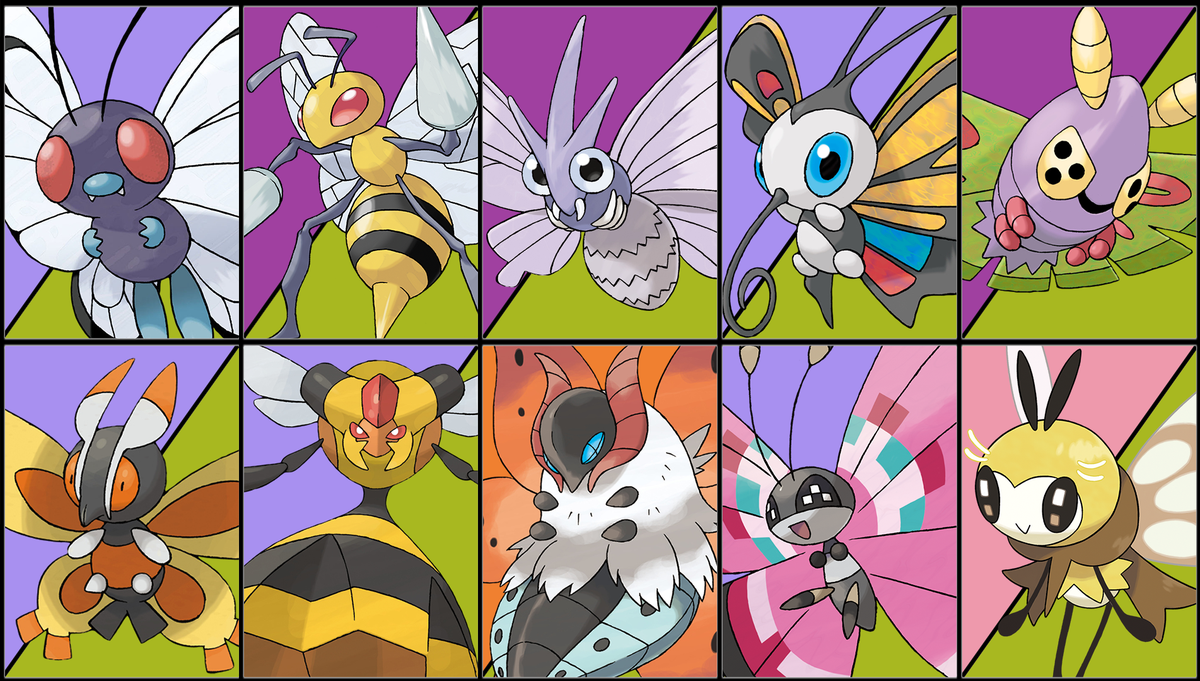 Butterfly And Moth Pokemon
