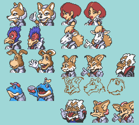 A Bunch of Cut Star Fox 2 Characters : r/starfox