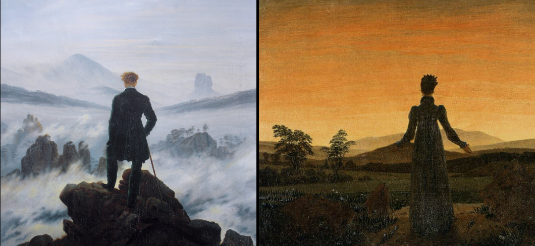 Caspar David Friedrich Woman Before The Setting Sun