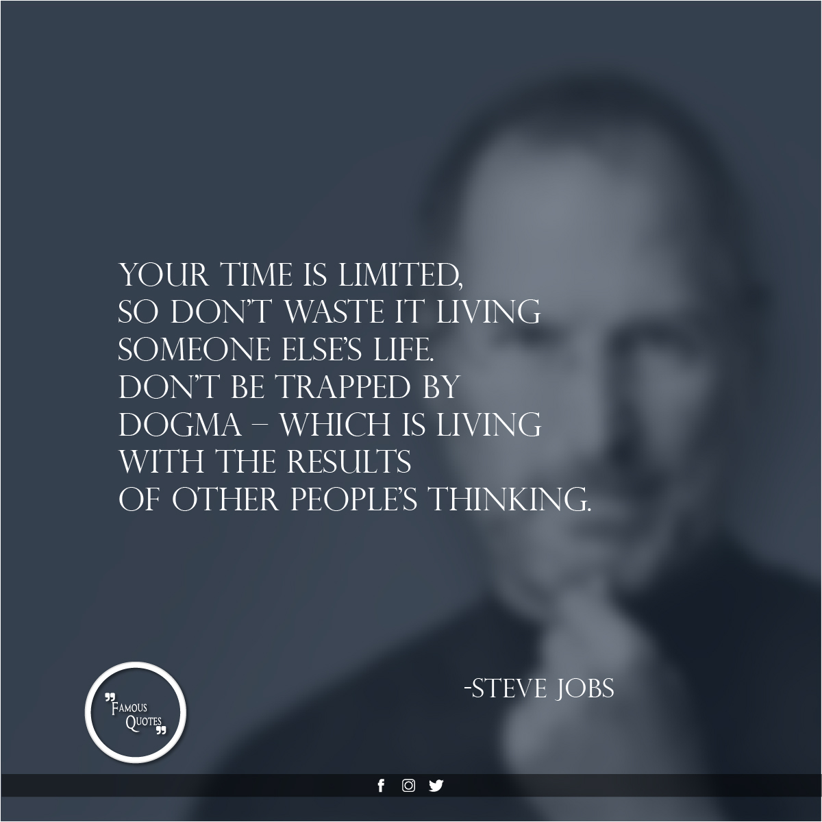 Steve Jobs Quotes Your Time Is Limited Hd