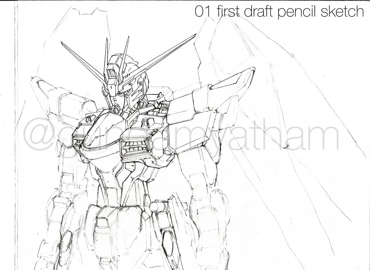 「First draft sketch on a new commission. This is going to be ...