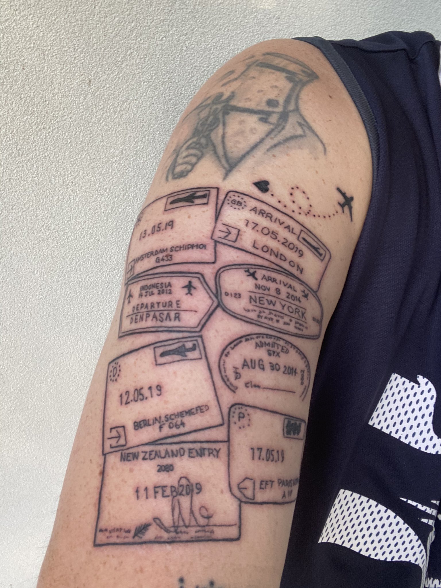 Top More Than 62 Passport Stamp Tattoo Super Hot Incdgdbentre