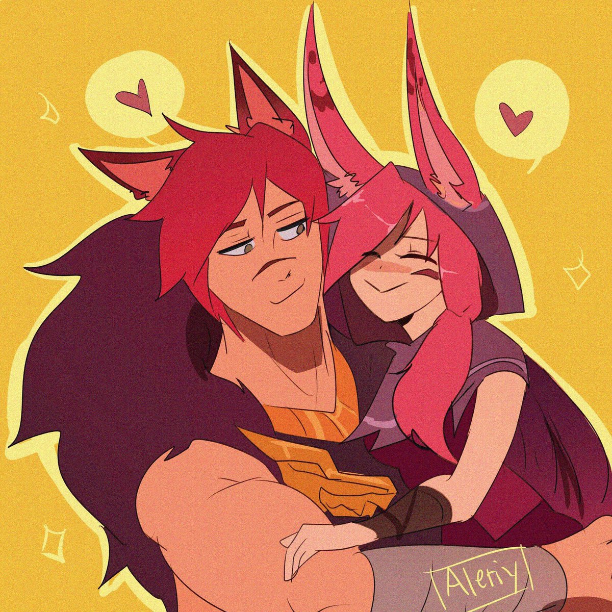 Sett x Xayah ] ? #League_of_Legends #」|Aleriy🍒のイラスト