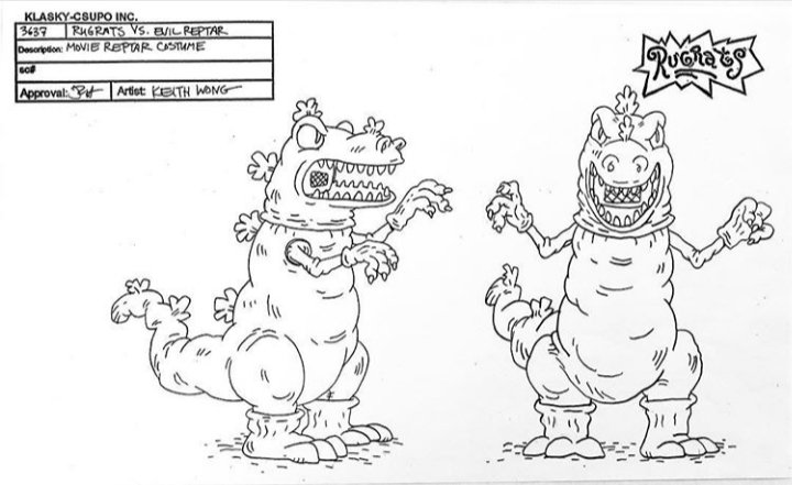 Rugrats Reptar Coloring Pages