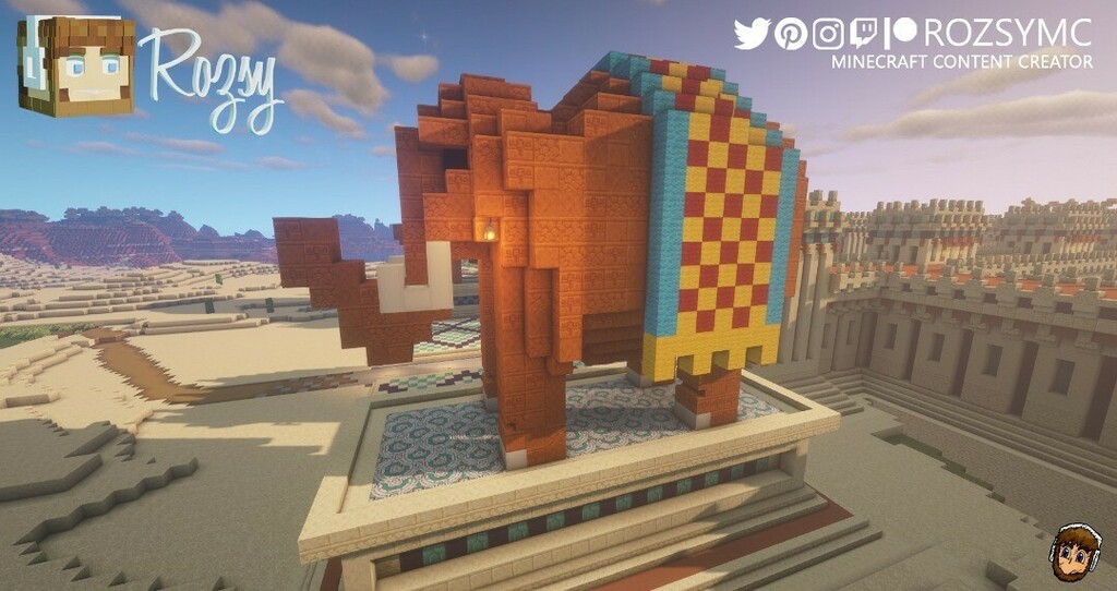 Minecraft Elephant Statue