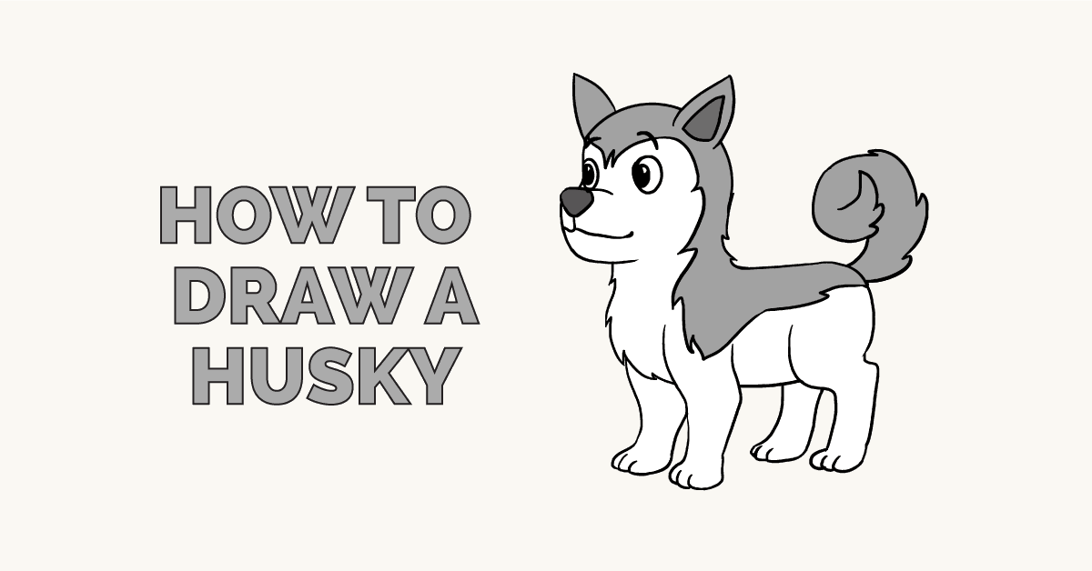 Easy Drawings Of Huskies