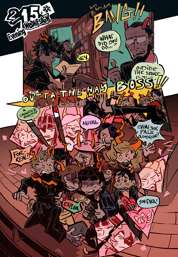 「back at it again with the p5trollstuck LOL this comic was co」MERUZの漫画