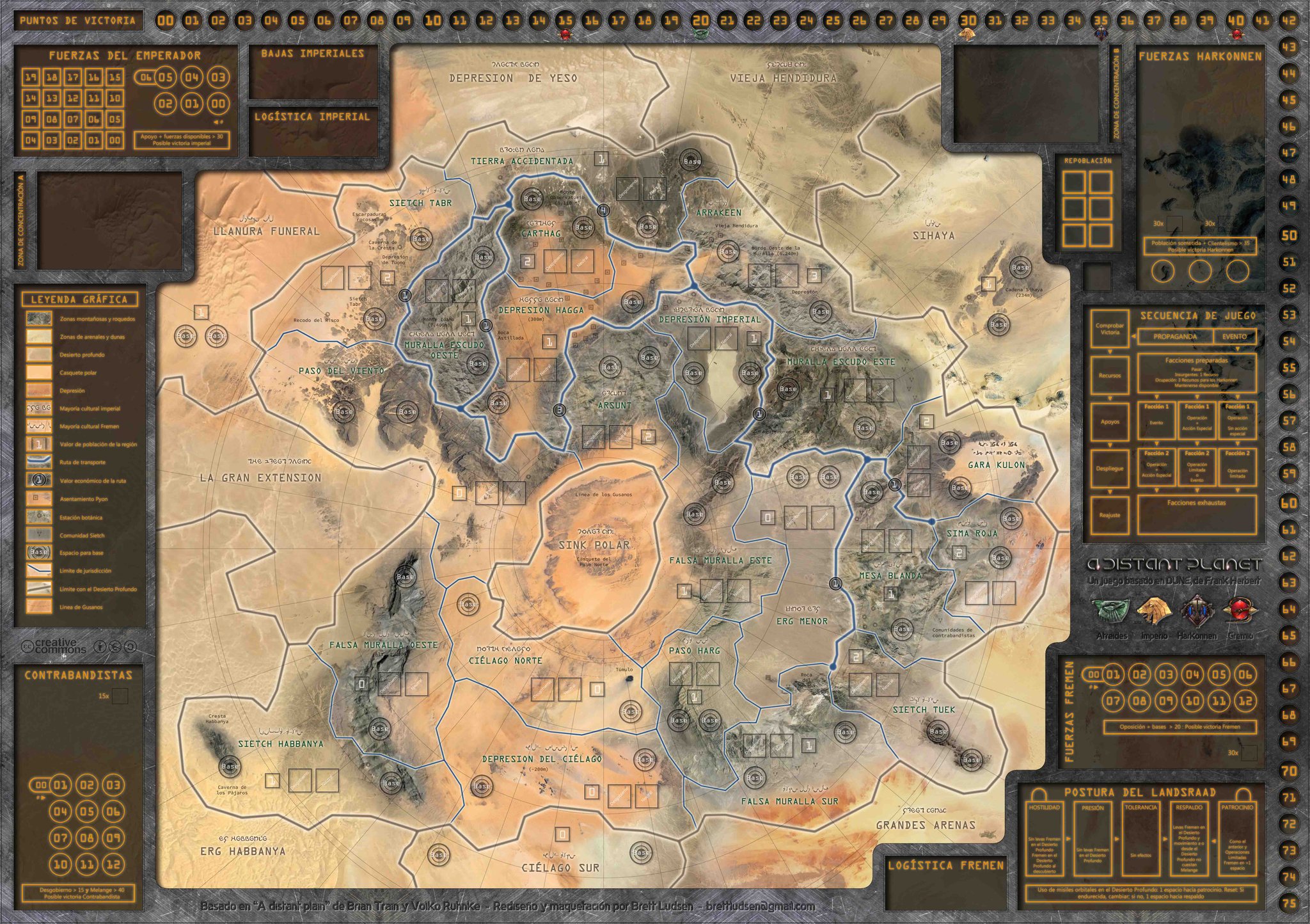 Dune Planet Map