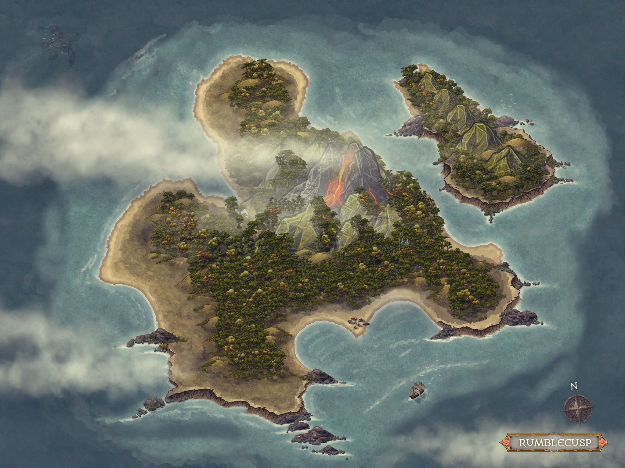 Fantasy Archipelago Map