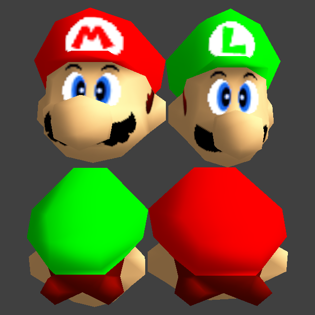 FluffaLuigi on Twitter: "Luigi now has the final hair! also finished touching things up around ...