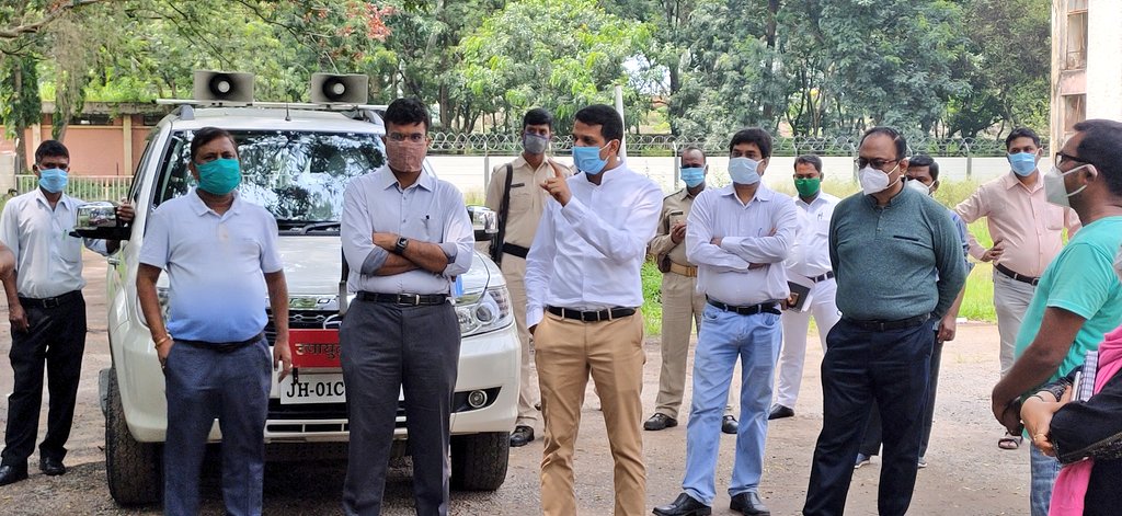 DC Ranchi on Twitter: "Inspected HEC PARAS #COVID hospital today, took hold of the situation ...