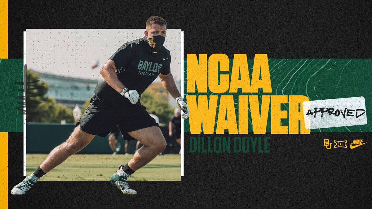 Dillon Doyle granted immediate eligibility at Baylor : r/CFB