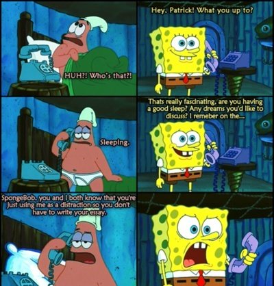 Spongebob Essay Patrick