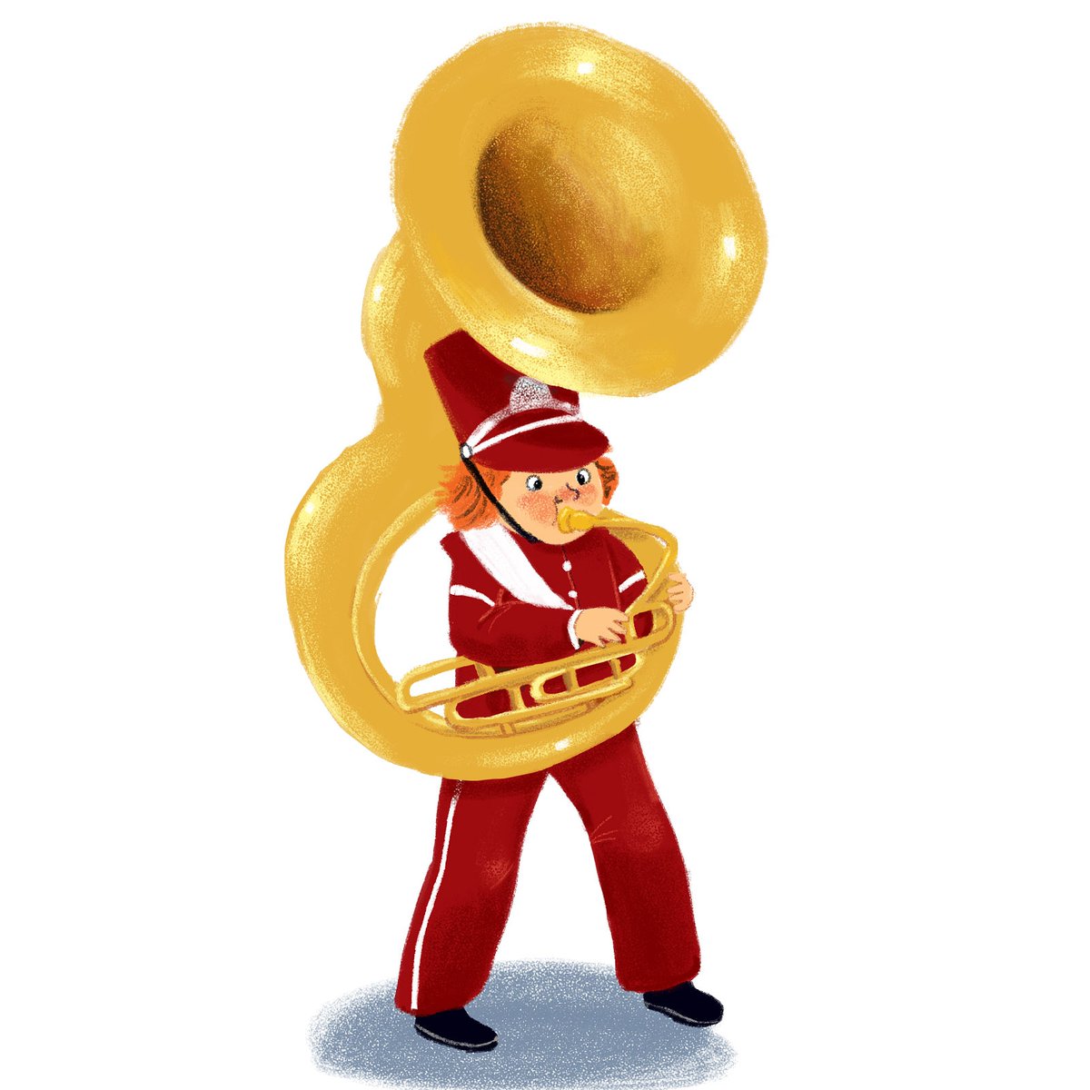 Cartoon Marching Tuba