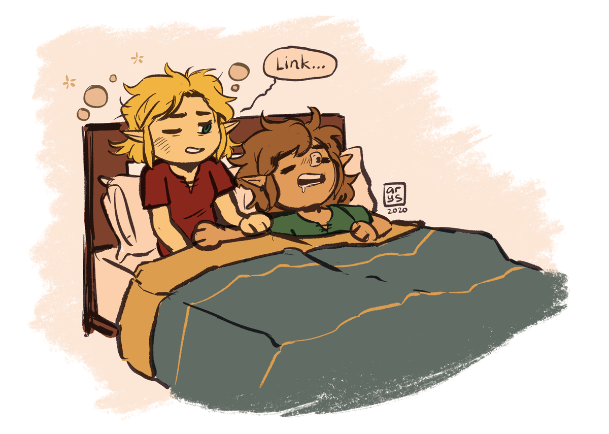 「wake up, link ??️ #zelink #botw #zelda 」|arys ☀️ comms open 1/3のイラスト