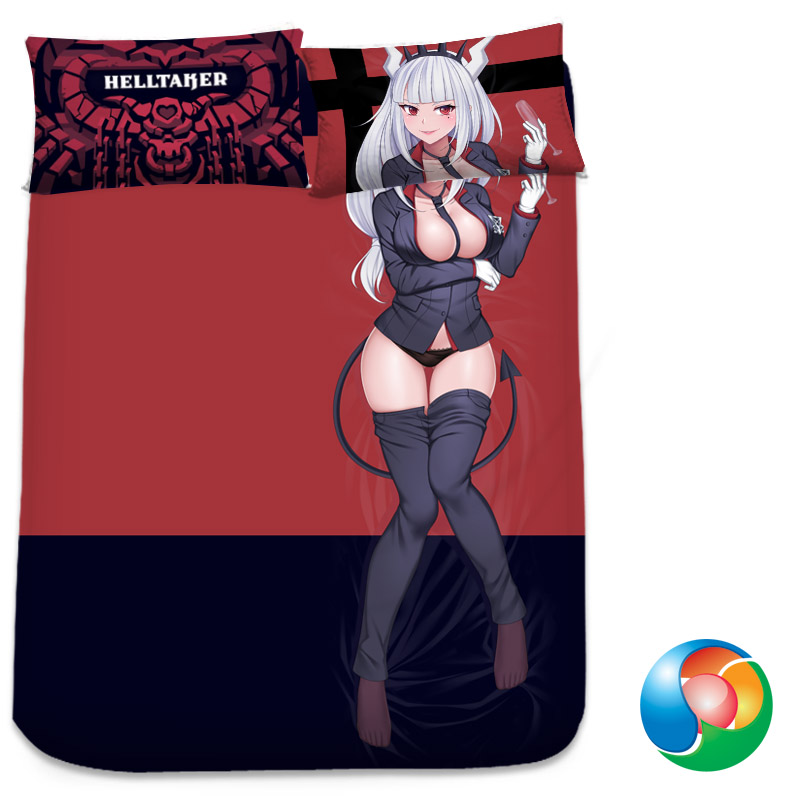 hobbyheart on Twitter: "New Arrival -- Helltaker original design bed sheet. - illustrated by ...