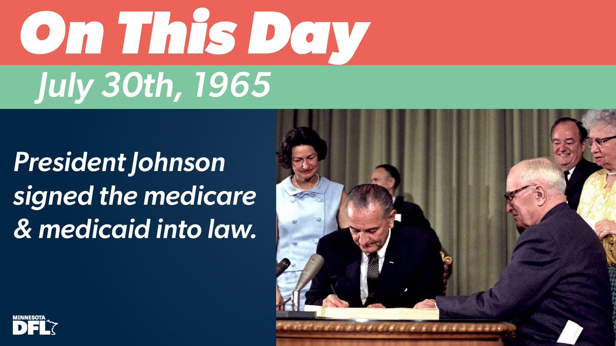 On this day in 1965, President Lyndon Johnson signed Medicare ...