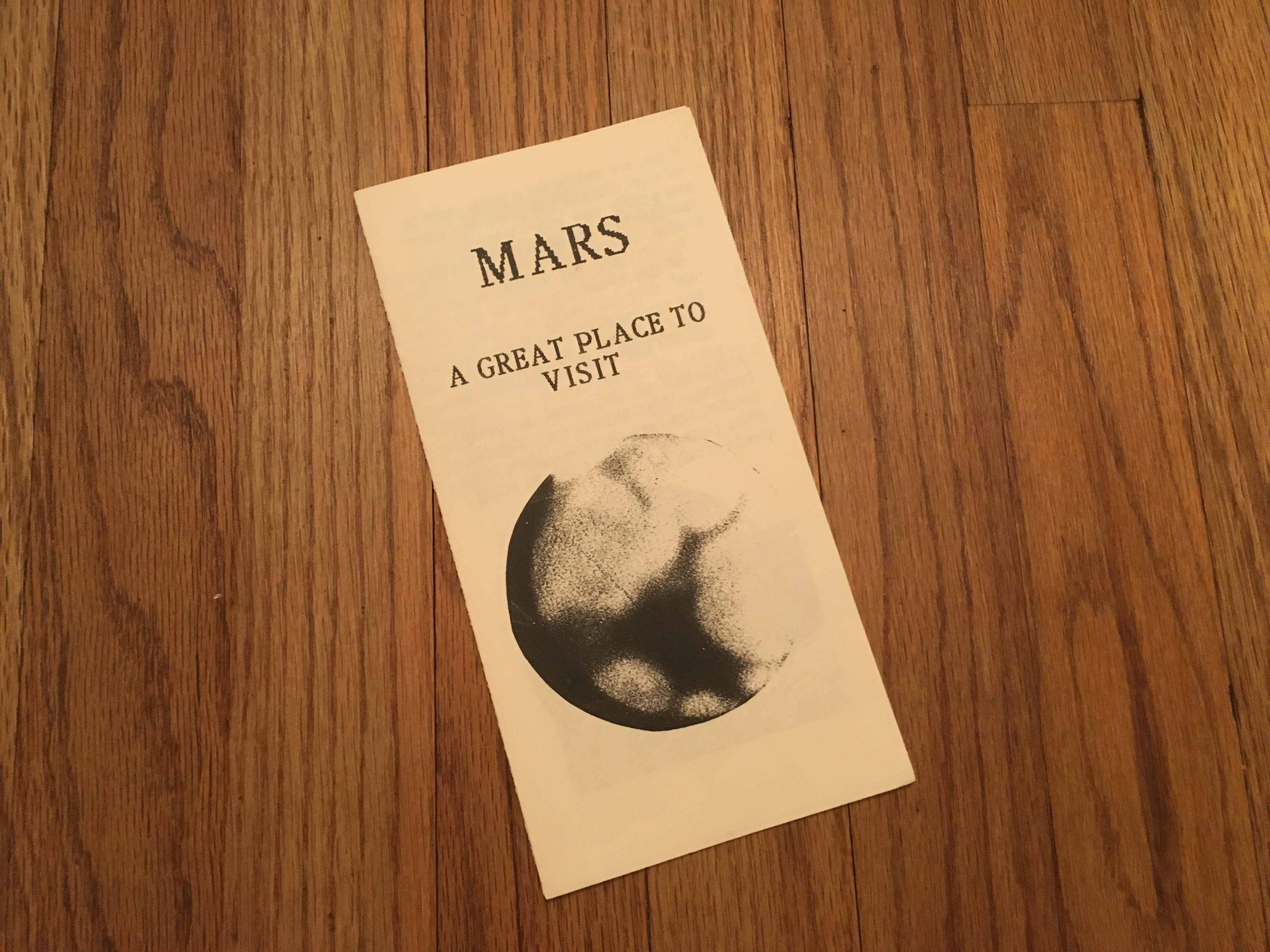 Mars Planet Brochure