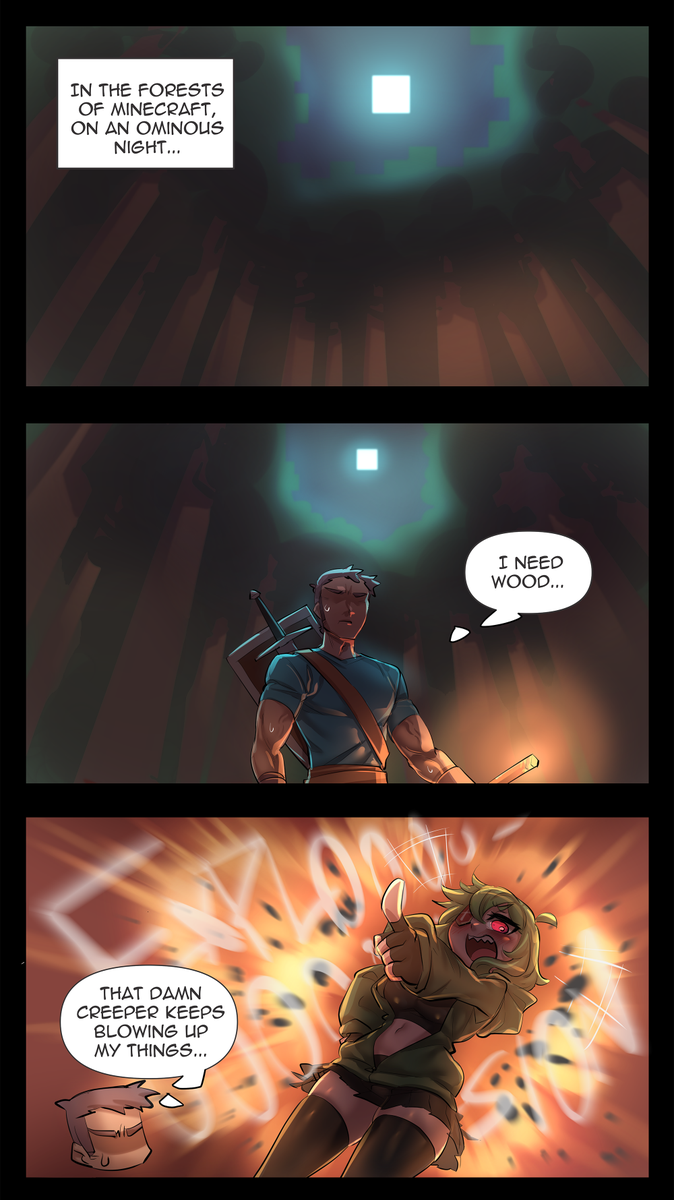 「MINECRAFT ANIME: Skeleton Archer! ? 」Merryweather Comicsの漫画