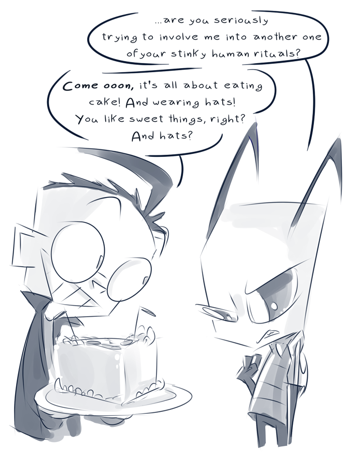 「Dib and Gaz's lives as moths. Old silly doodle comic. #art ...