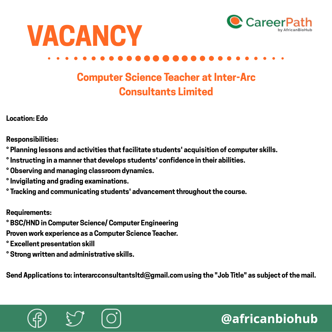 Science Teacher Job Description