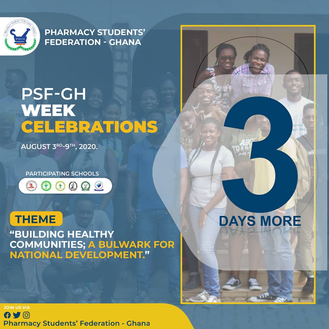 Pharmaceutical Students' Federation-Ghana on Twitter: "PSF-GH WEEK CELEBRATIONS LOADING⏩⏩⏩⏩80% ...