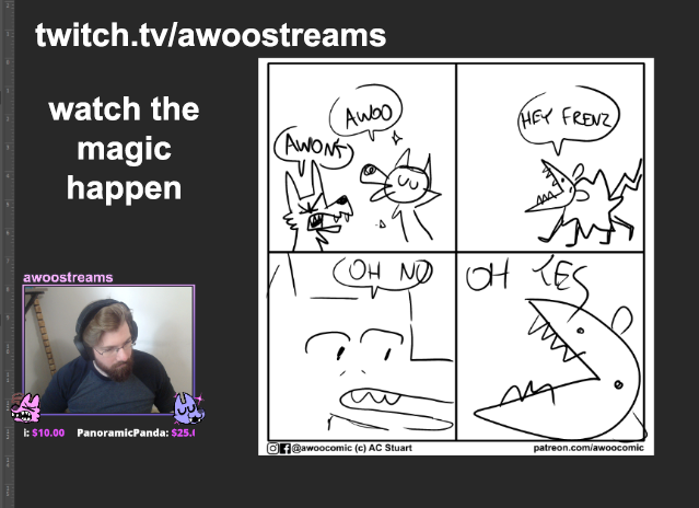 「Streaming the magical process of making 」|AC Stuart - Get Awoo! Volume ...