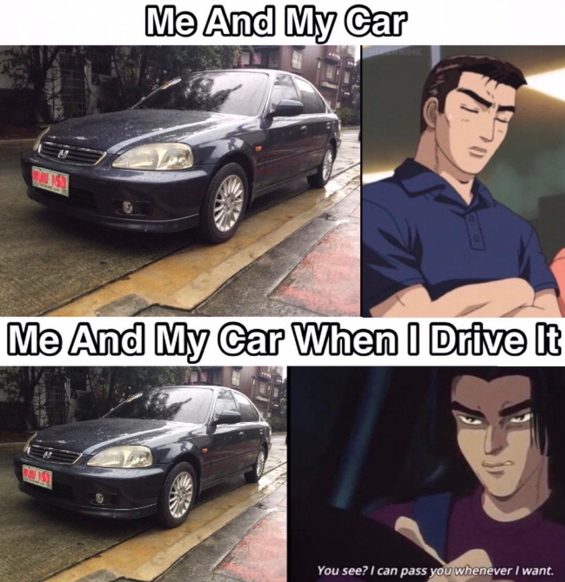 Initial D Funny Meme
